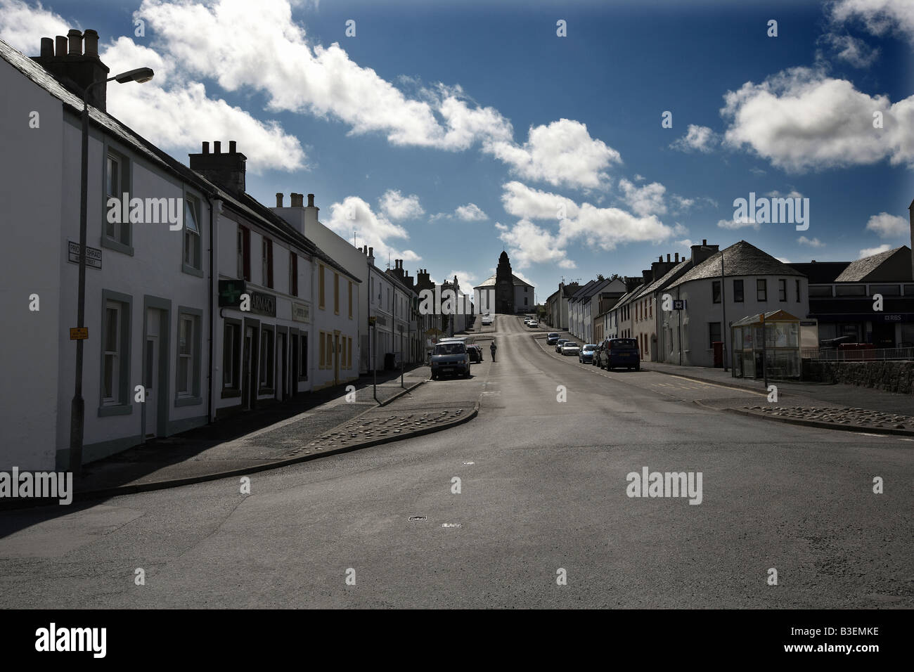 The round church Bowmore Islay Hebrides Scotland UK Stock Photo - Alamy