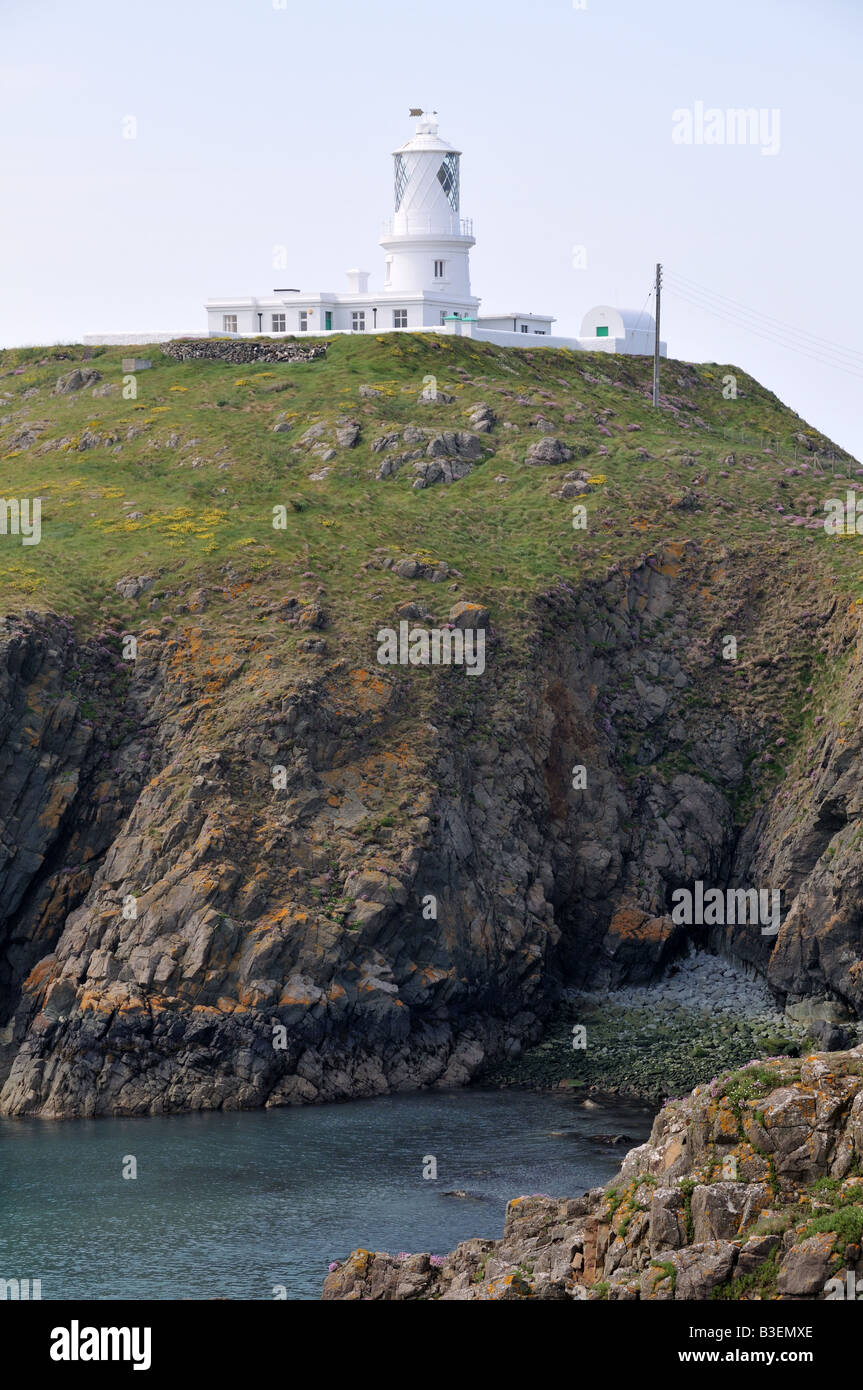 Strumble Head Lighthouse Pembrokeshire National Park Wales Stock Photo ...