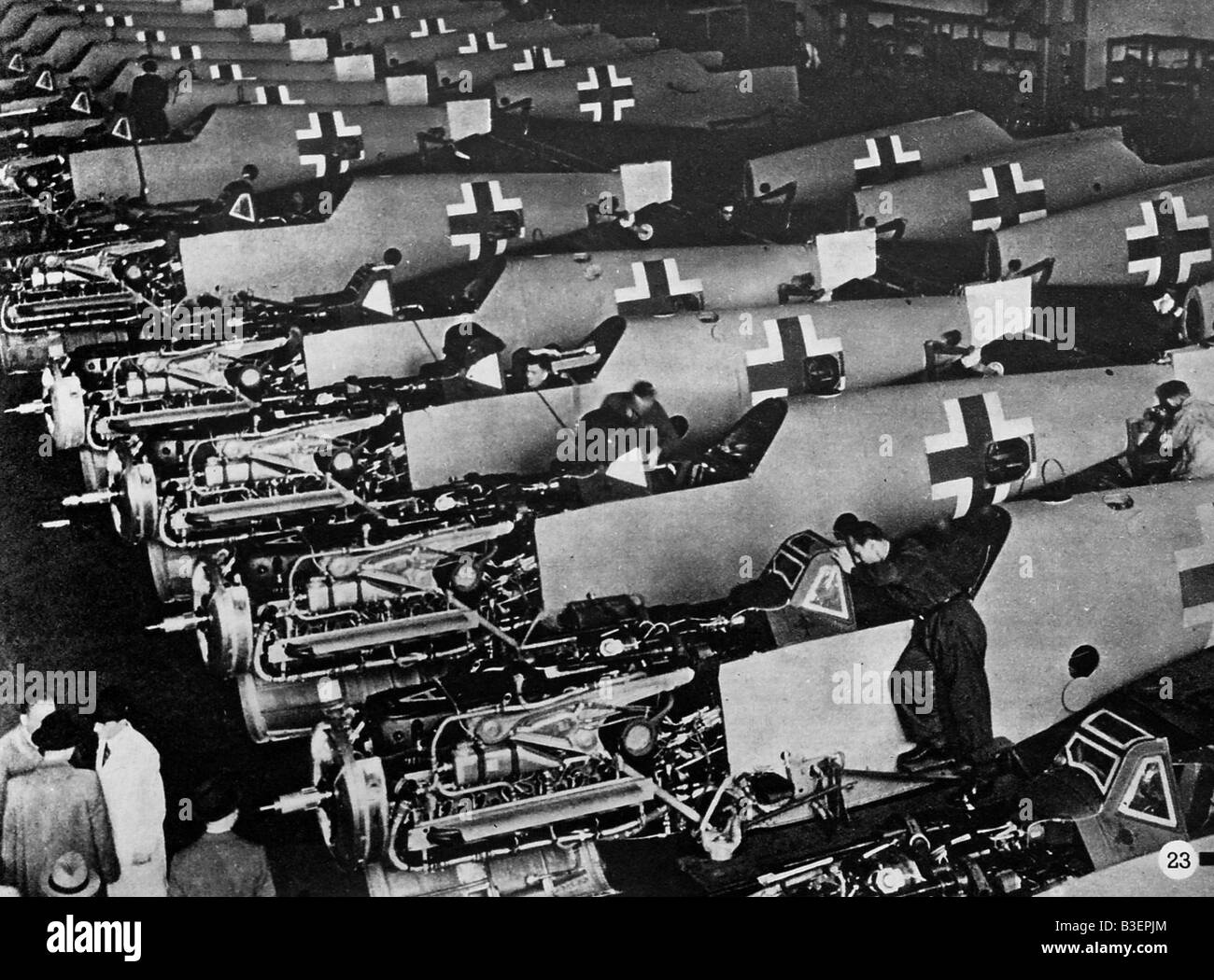 events, Second World War/WWII, Germany, arms industry, production of ...