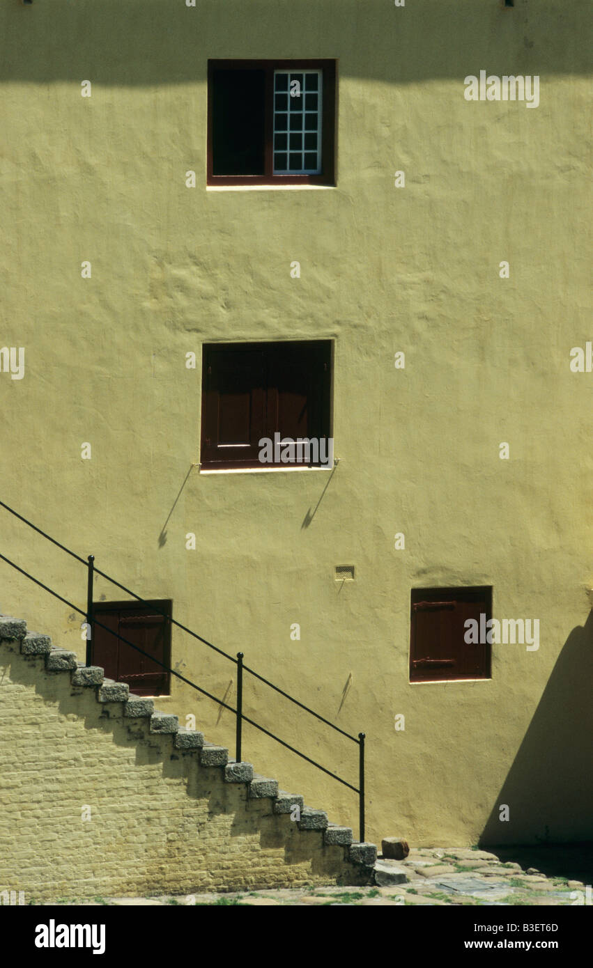 Wall and windows with shutters Castle of Good Hope Stock Photo - Alamy