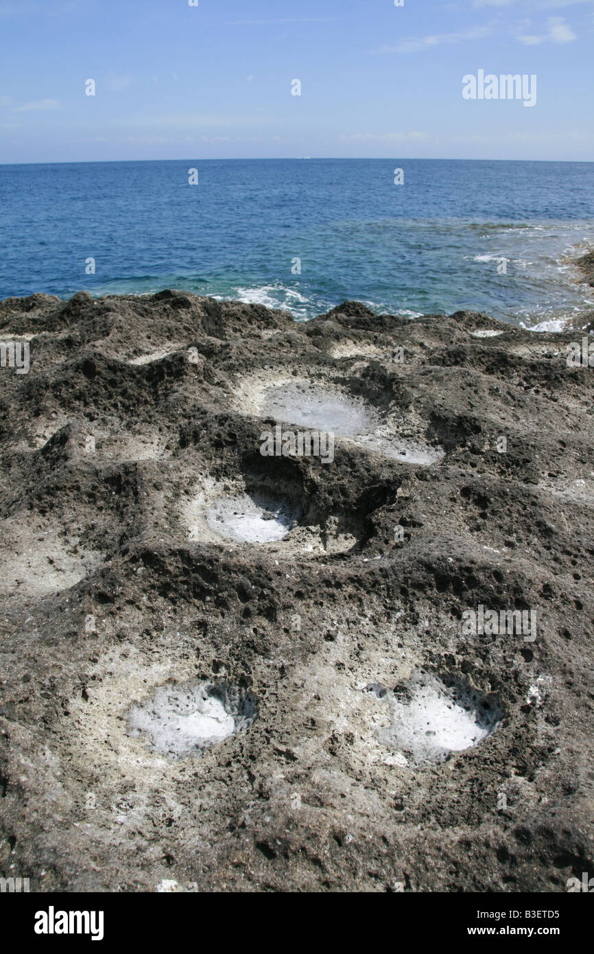 old roman salt farm on ventotene island, italy Stock Photo - Alamy