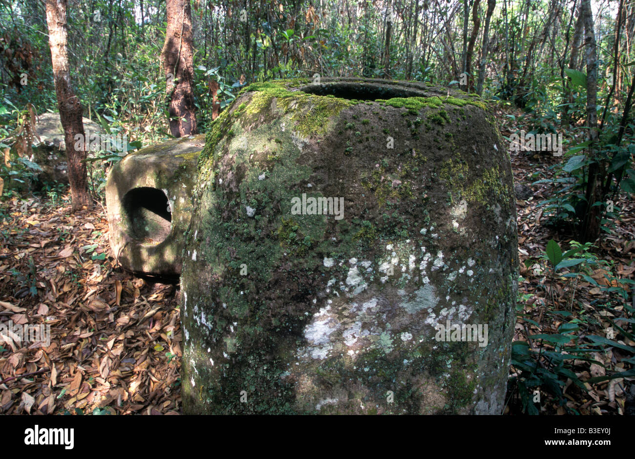 Prehistoric jars at the Ban Phakeo, the largest jar field discovered at ...