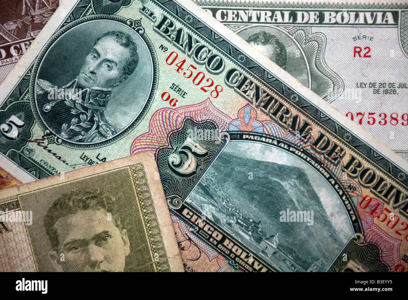 10 bolivianos bank note hi-res stock photography and images - Alamy