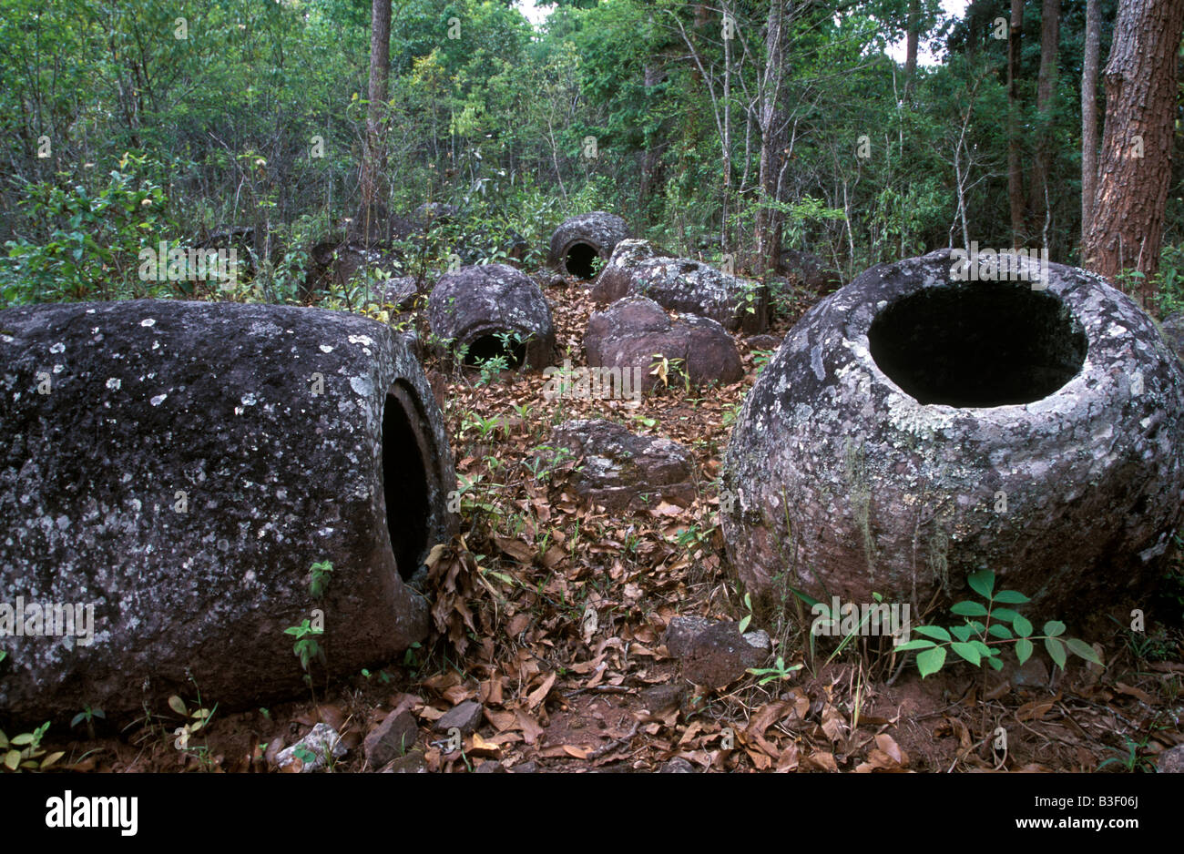 Prehistoric jars at the Ban Phakeo, the largest jar field discovered at ...