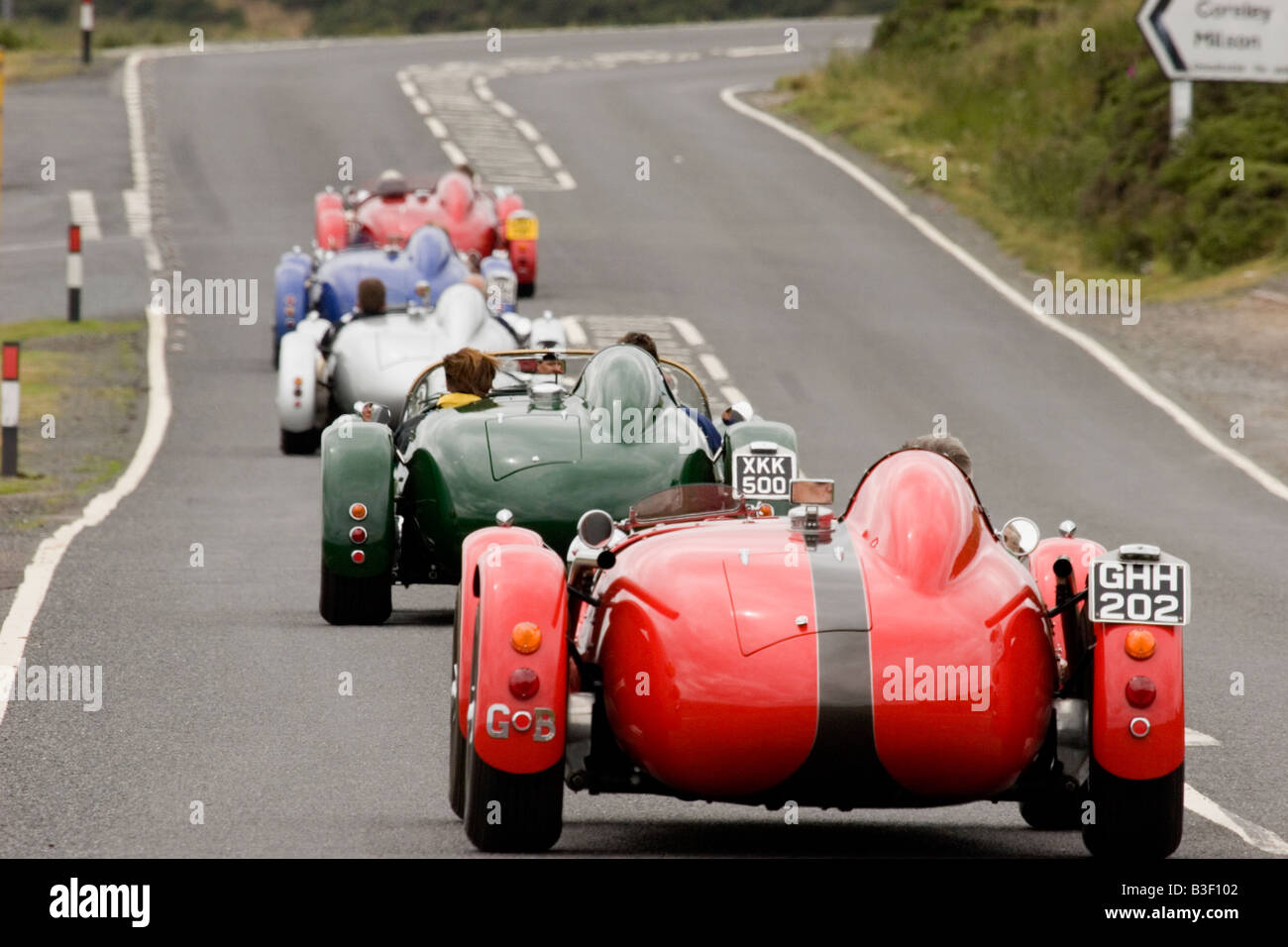 Sports car rally, England, UK Stock Photo - Alamy