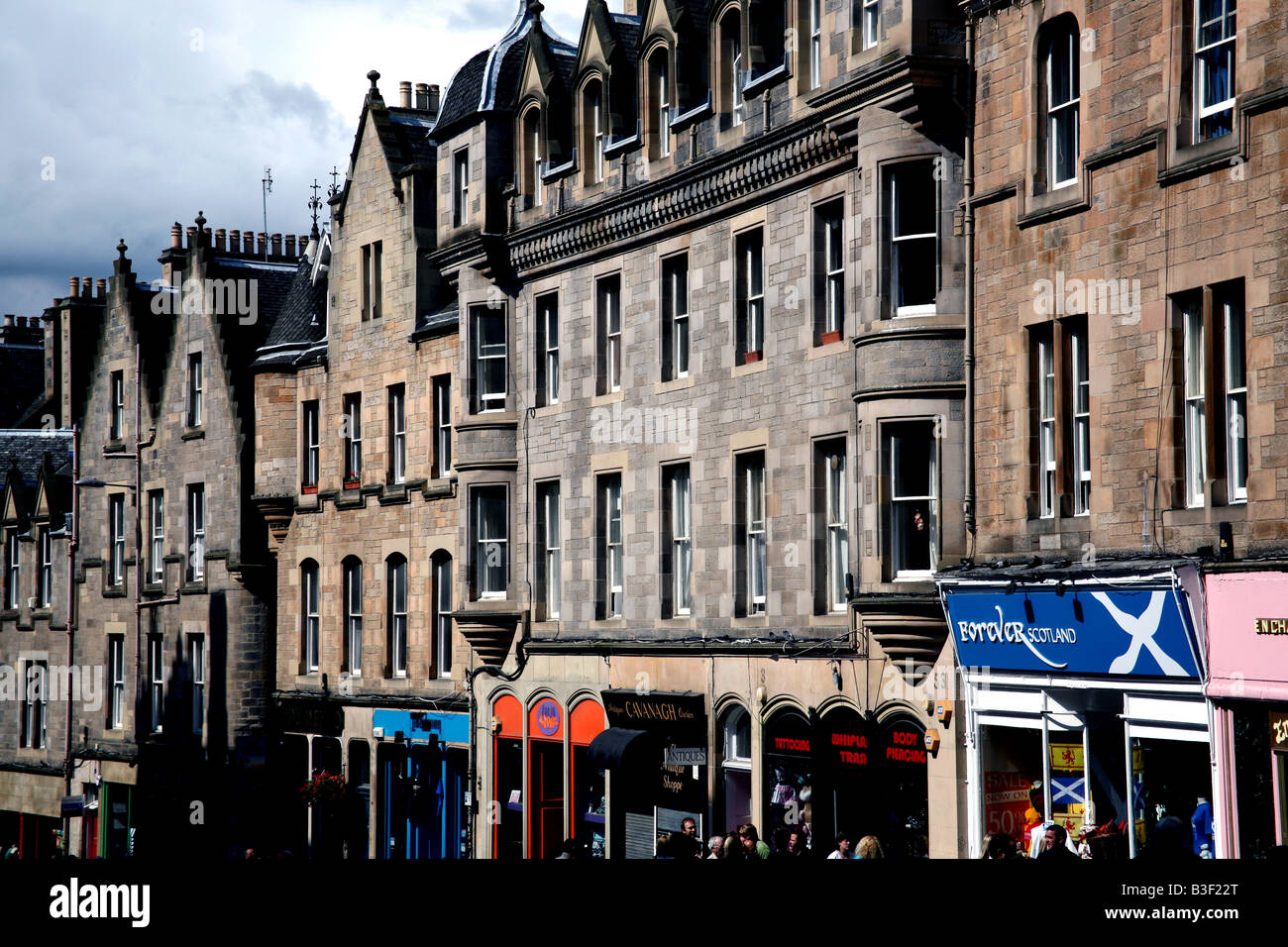 Detail of Cockburn Street in Edinburgh's Old Town Stock Photo - Alamy