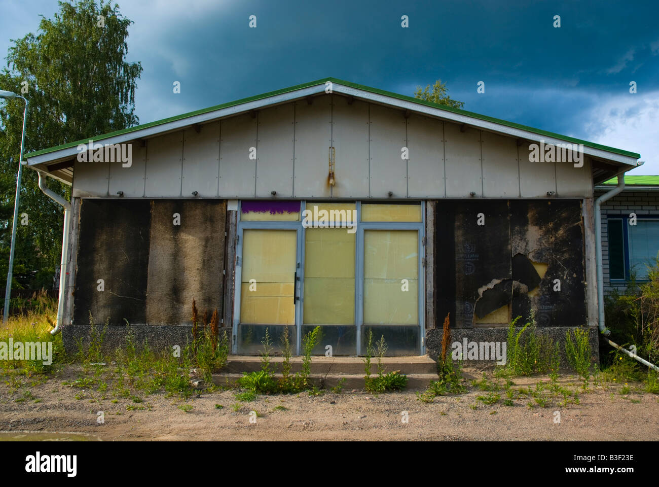 Shut down shop in Pori Finland Europe Stock Photo - Alamy