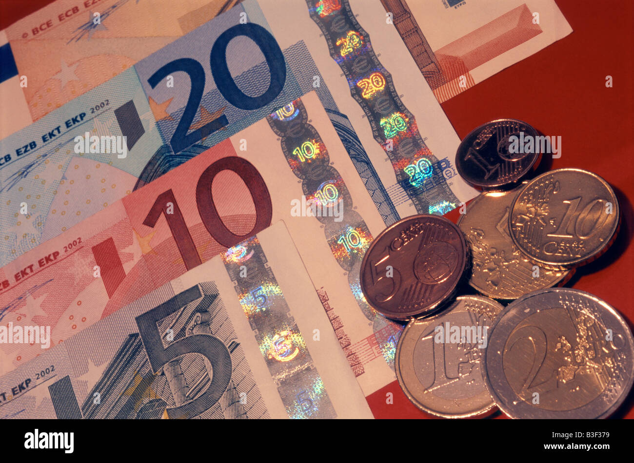 Euro coin 1 5 10 20 50 hi-res stock photography and images - Alamy