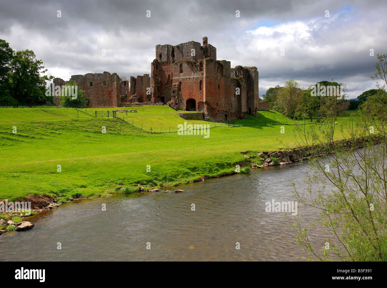 Brougham Castle river Eamont Lake District Cumbria England UK Stock ...