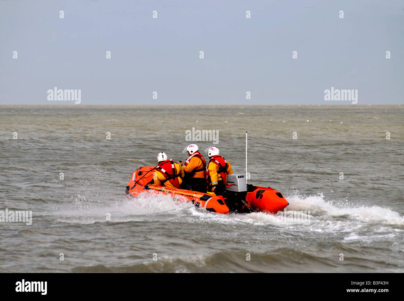 Launch of RNLI lifeboat at Aldeburgh, Suffolk Stock Photo - Alamy