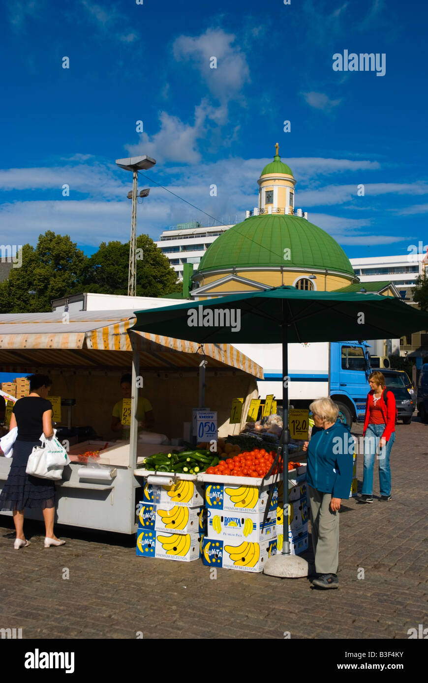Turku market square in Turku Finland Europe Stock Photo - Alamy