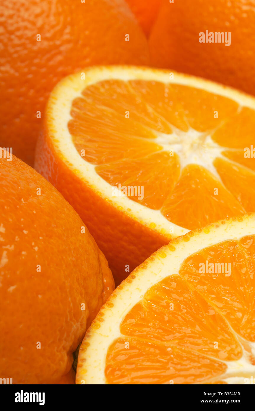 Close up of the cross section of oranges hi-res stock photography and ...