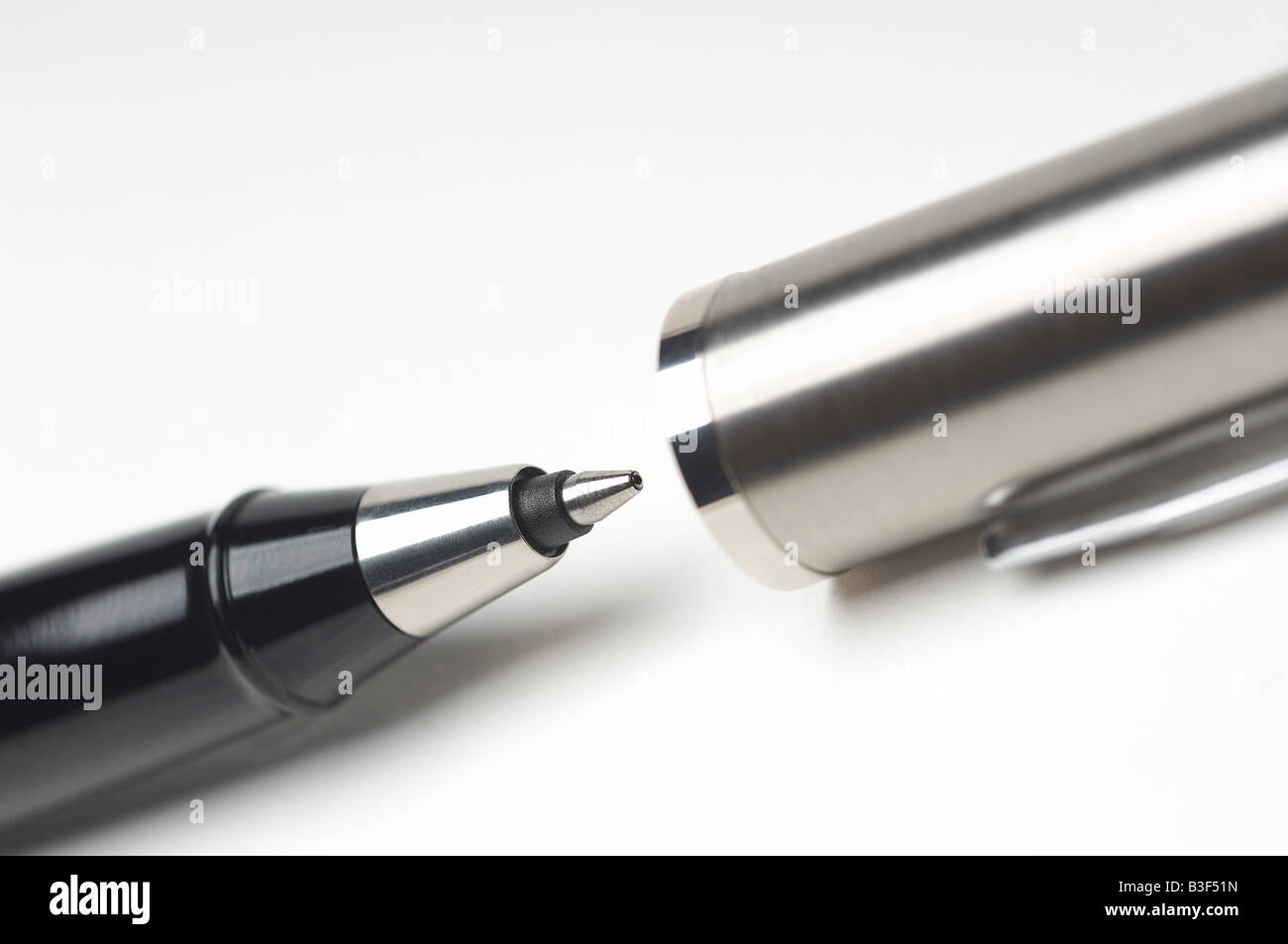 Ballpoint pen on white background Stock Photo - Alamy
