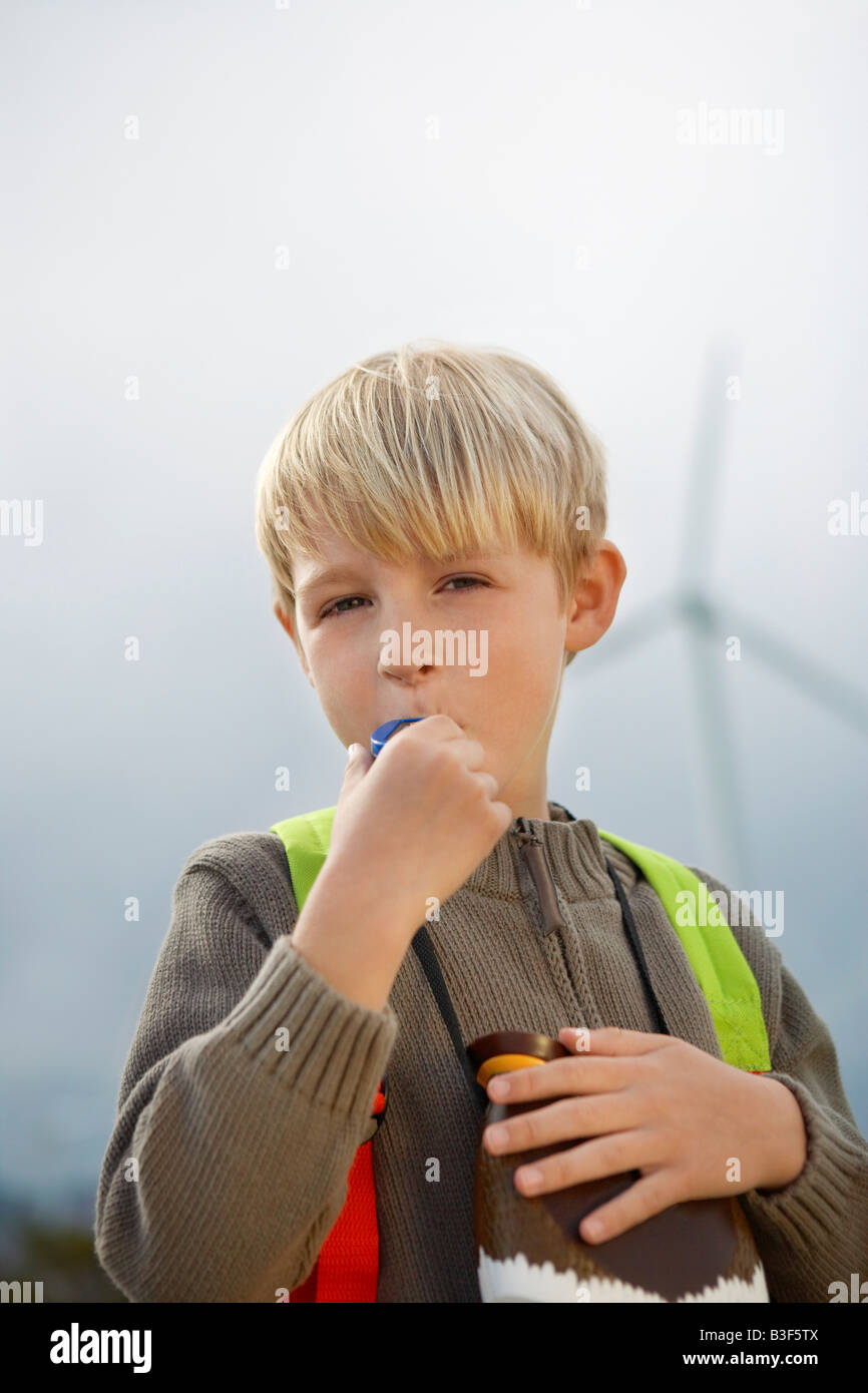 Blowing the whistle hi-res stock photography and images - Alamy