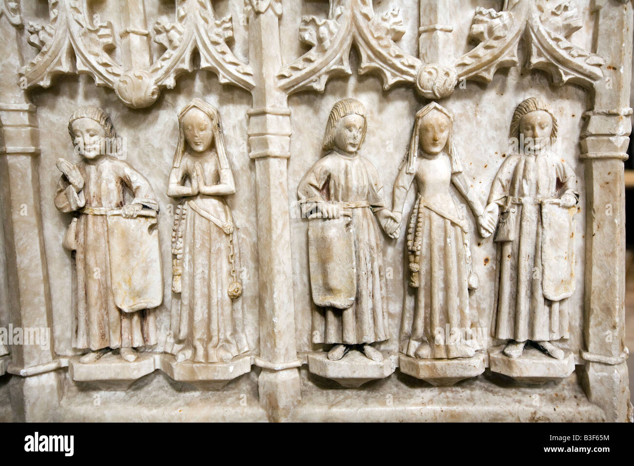 UK Derbyshire Ashover All Saints parish church Babington tomb alabaster ...