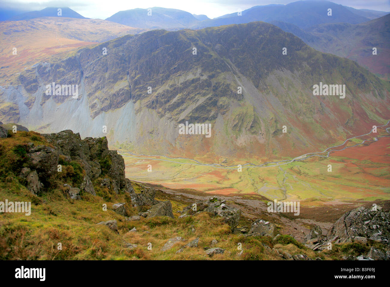Derwent Fells from Dale Head Lake District National Park Cumbria ...