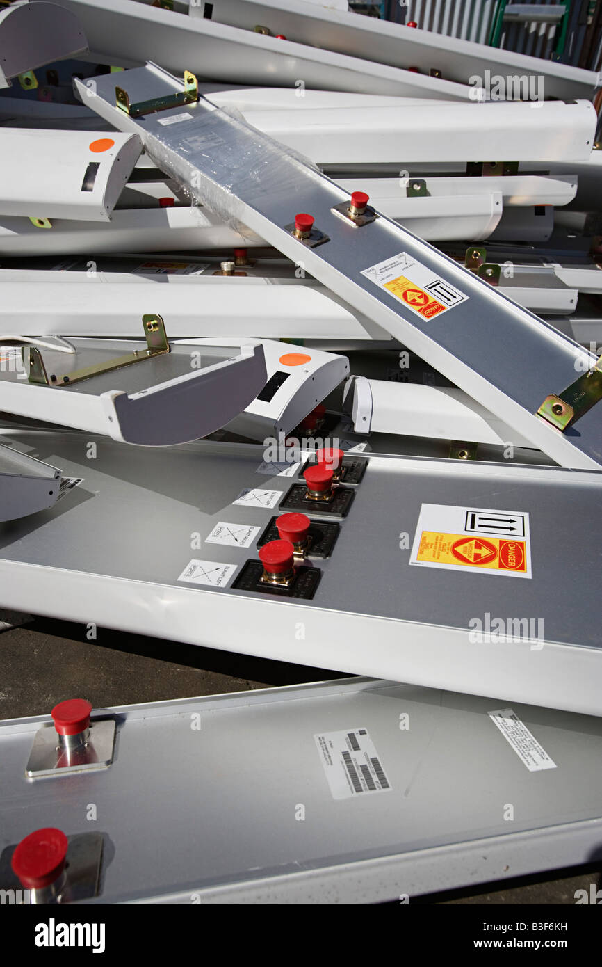 Pile of old electric components Stock Photo - Alamy