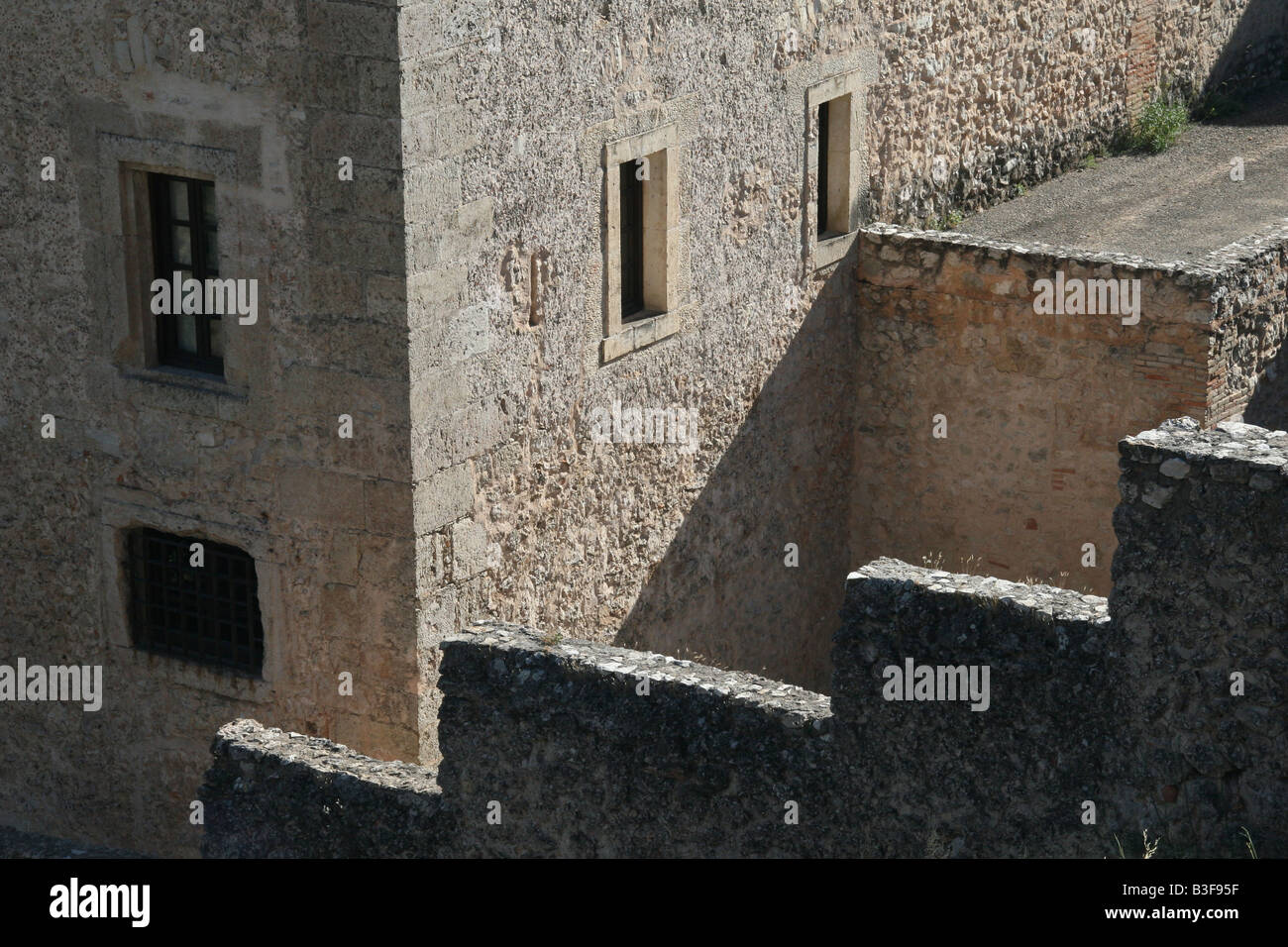 Old stone buildings and walls in Cuenca, Spain Stock Photo - Alamy
