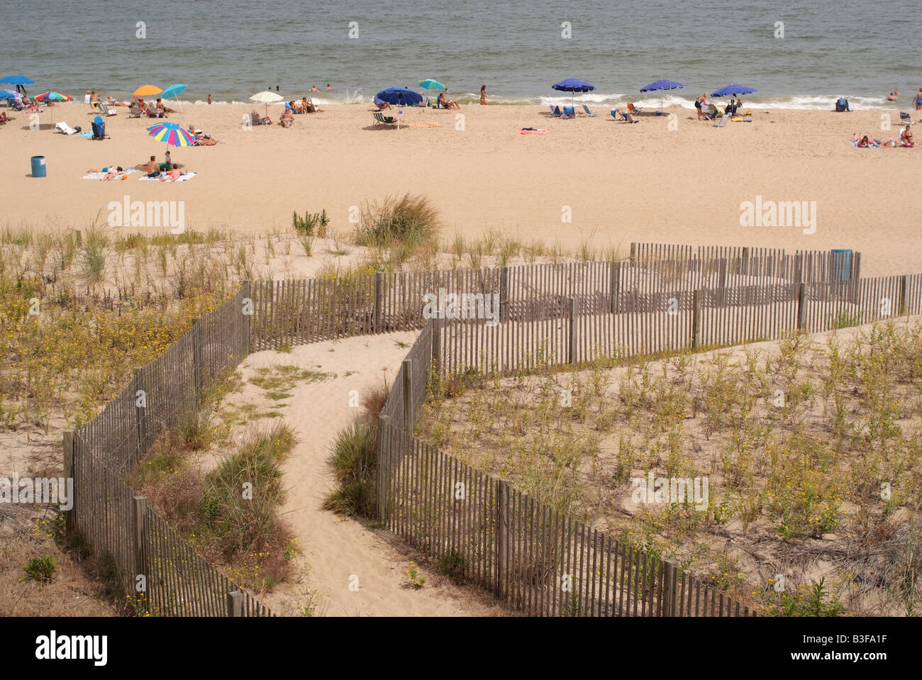Atlantic Ocean Ocean City Maryland beach Summer Stock Photo - Alamy