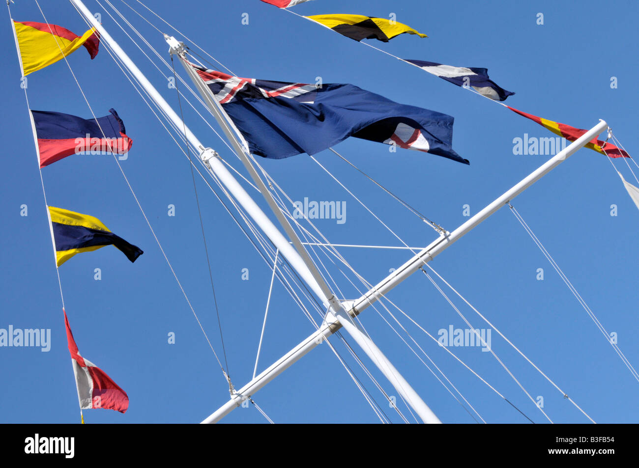 Flags flying for regatta hi-res stock photography and images - Alamy