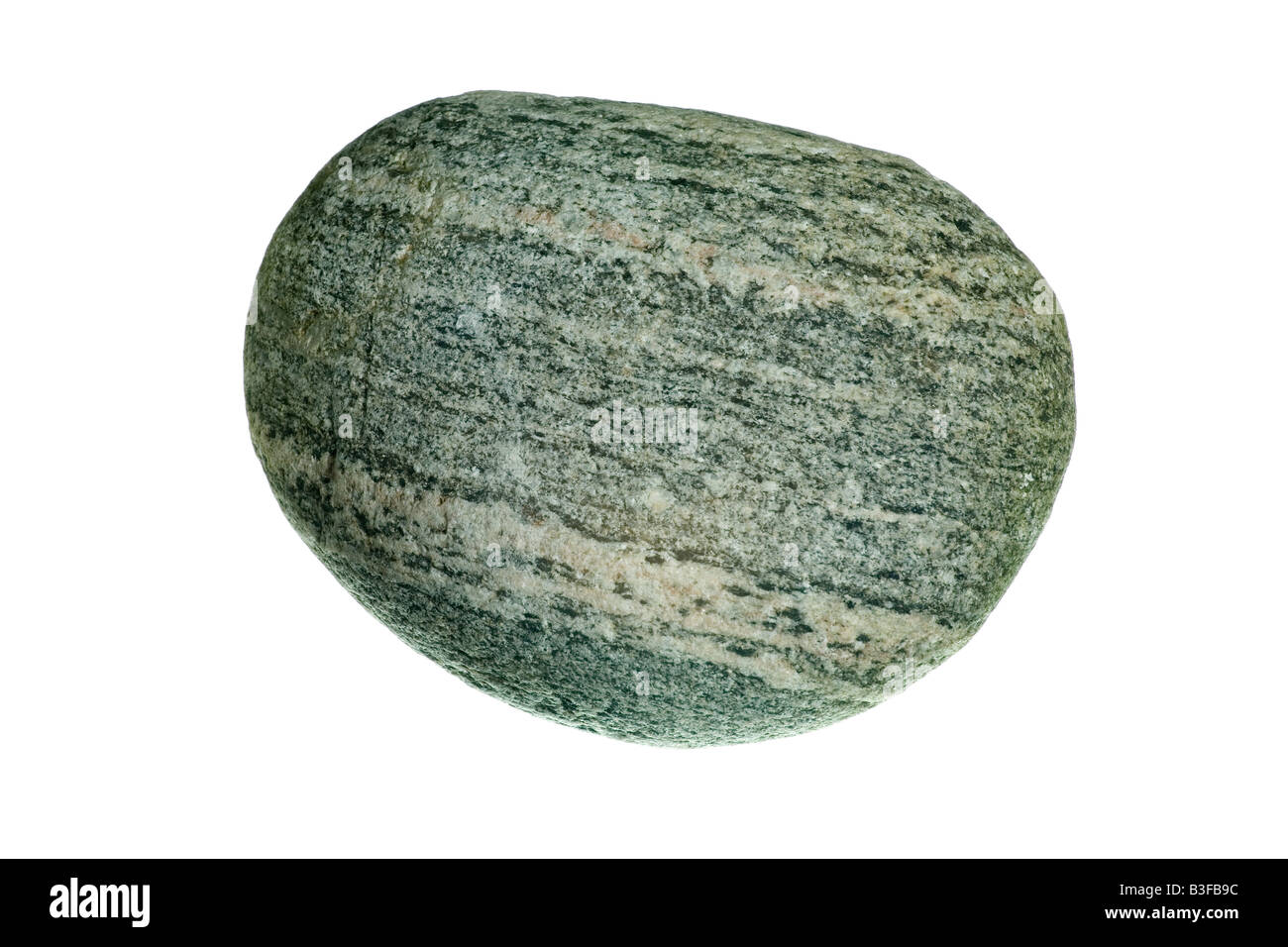 Round Schist boulder on a white background Stock Photo - Alamy