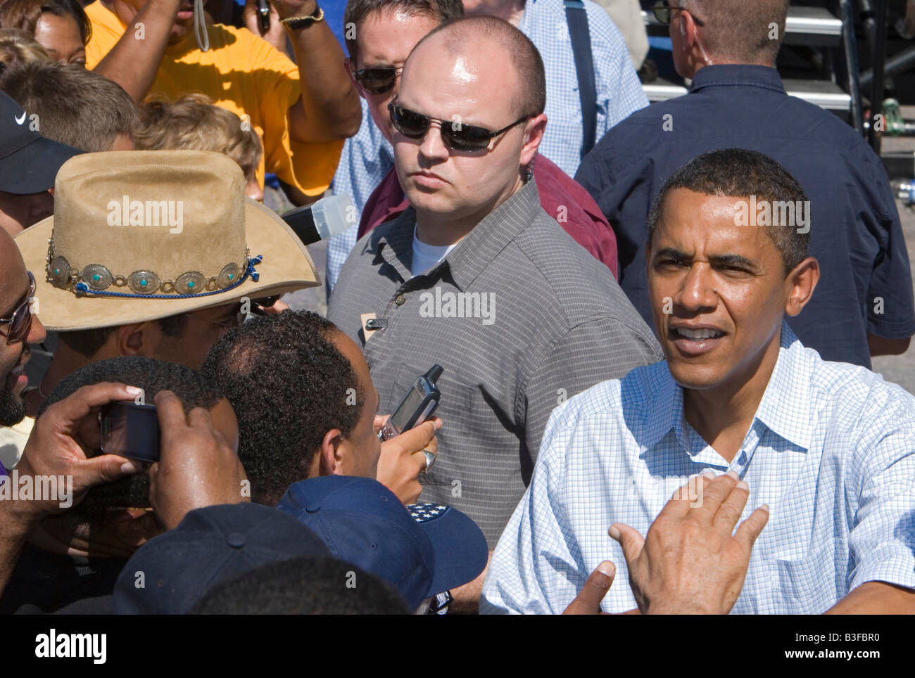 Detroit Michigan Barack Obama at a Labor Day rally in support of his ...
