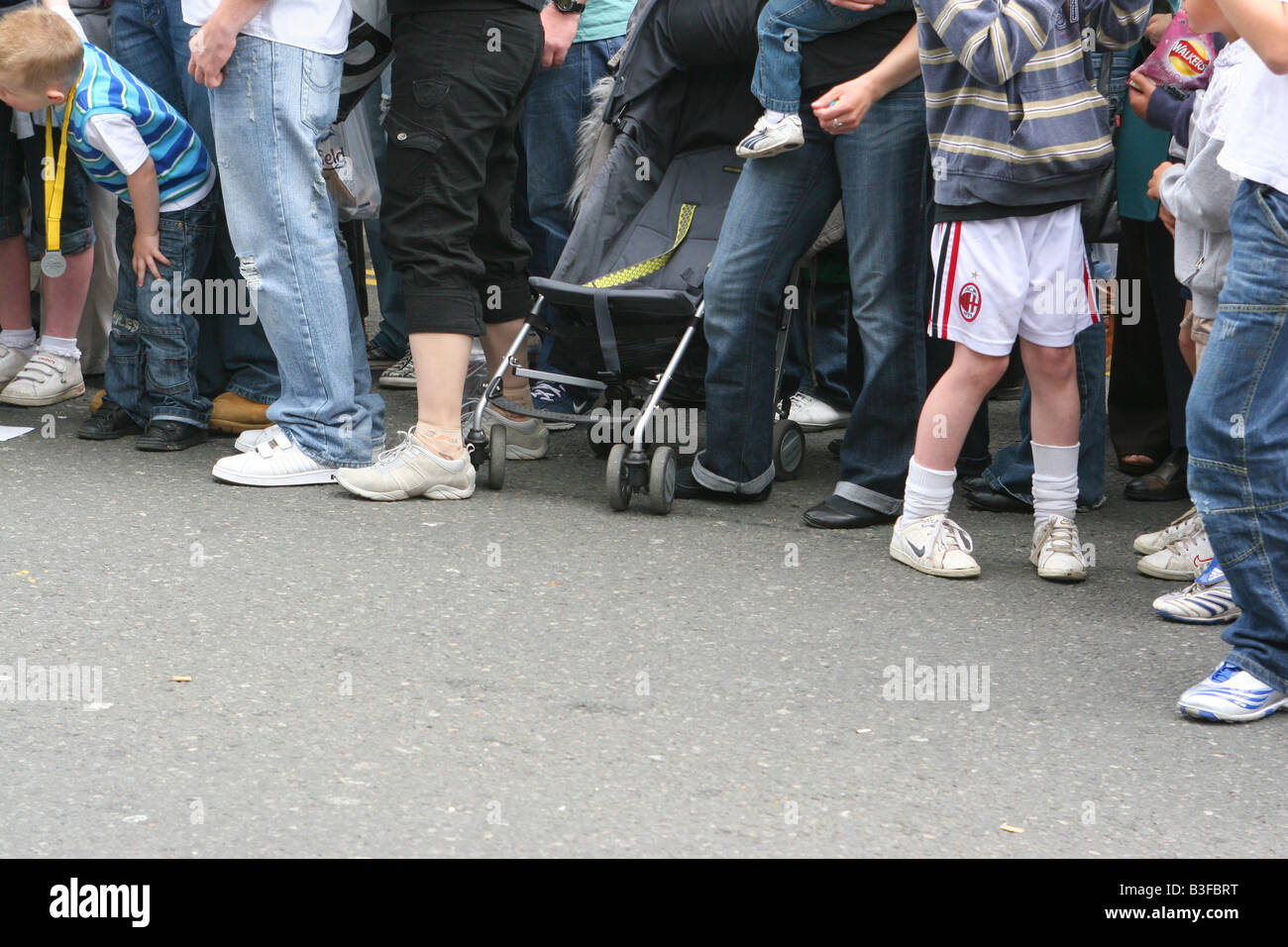 Detail of crowd in street Stock Photo - Alamy