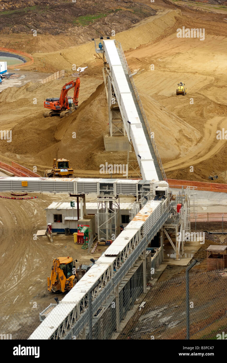 Earth moving on a construction site England UK A McArdle company ...
