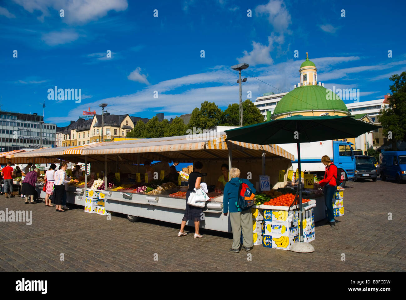 Turku market square in Turku Finland Europe Stock Photo - Alamy