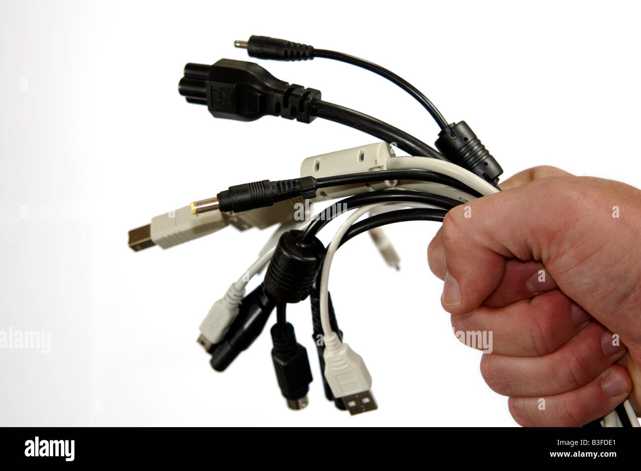 Hand holding electrical wires hi-res stock photography and images - Alamy