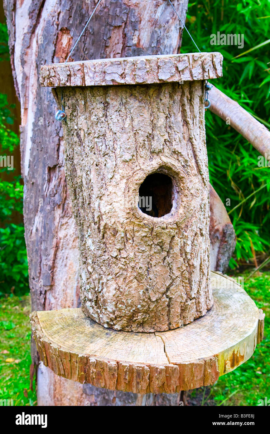 A colour portrait photograph of a large manmade nest box Stock Photo ...