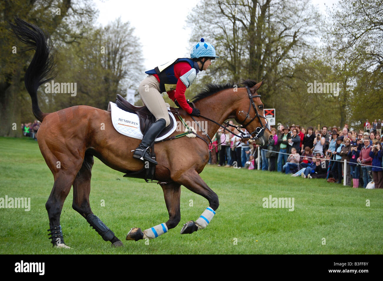 Emily Baldwin rides Drivetime during the 2008 Badminton Championships ...