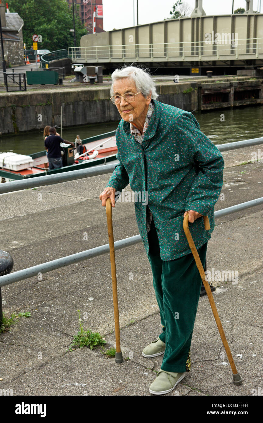 Old Woman With Cane High Resolution Stock Photography and Images - Alamy