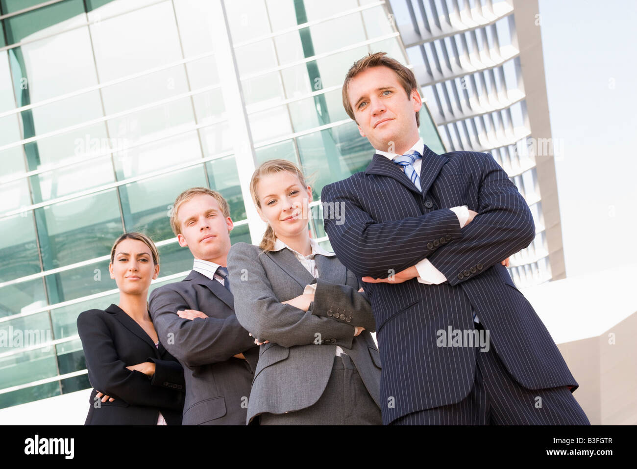 Staff standing outside hi-res stock photography and images - Alamy
