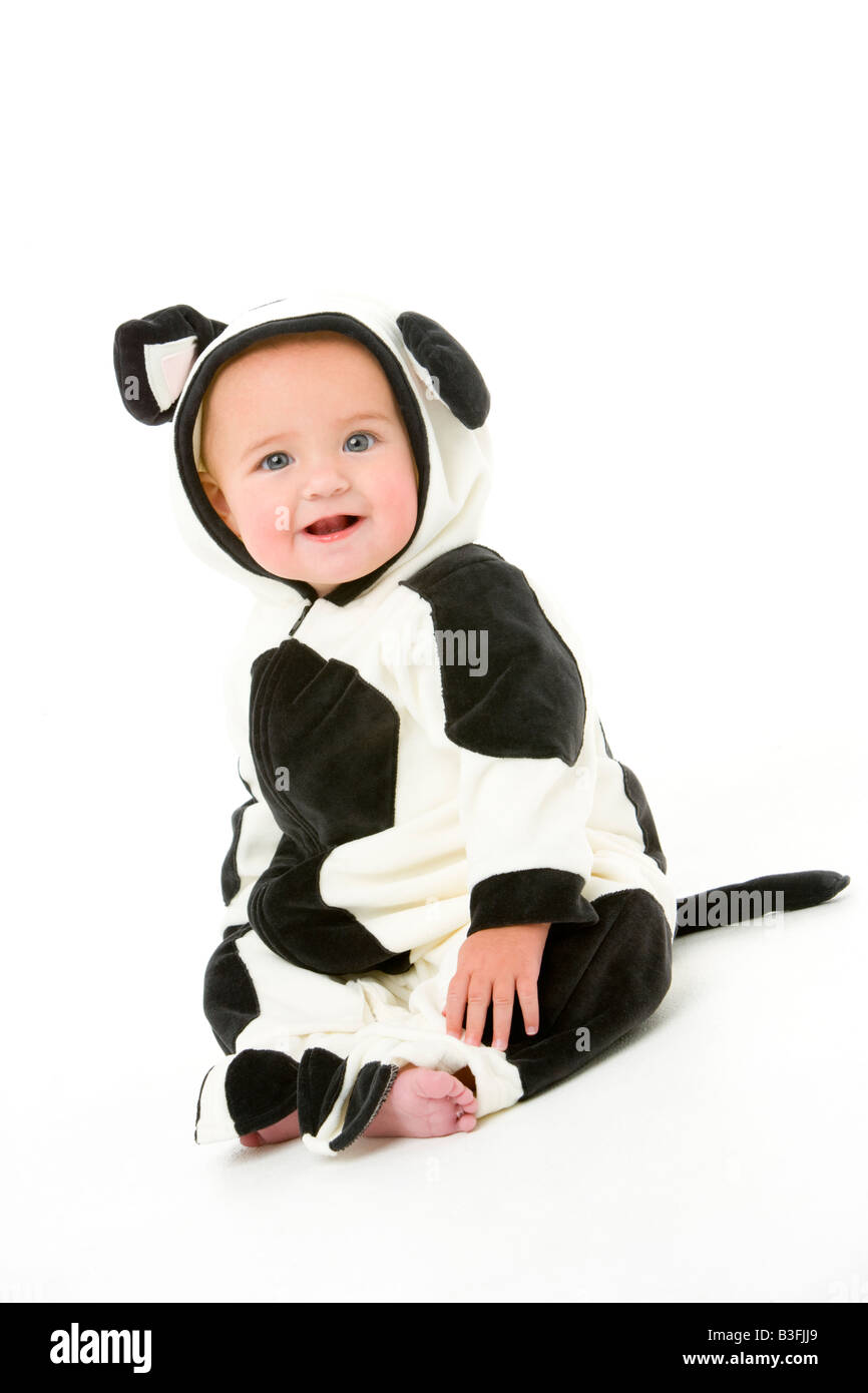 Baby girl sitting in Cut Out Stock Images & Pictures - Alamy