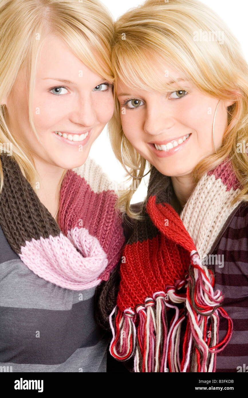 girls with scarf Stock Photo - Alamy