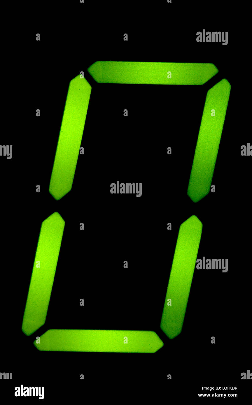 object on black crystal number zero Stock Photo - Alamy