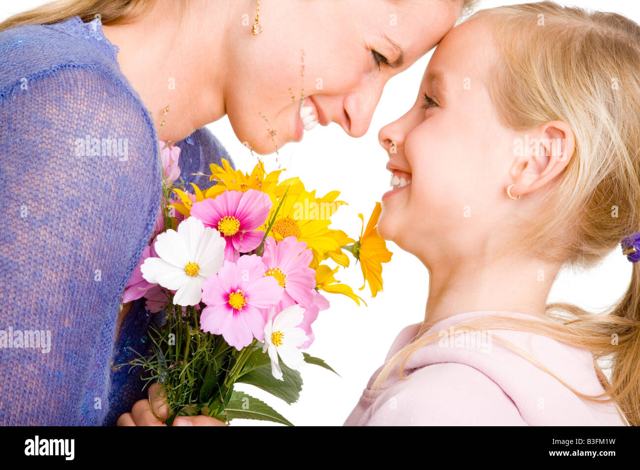 child with flowers Stock Photo - Alamy
