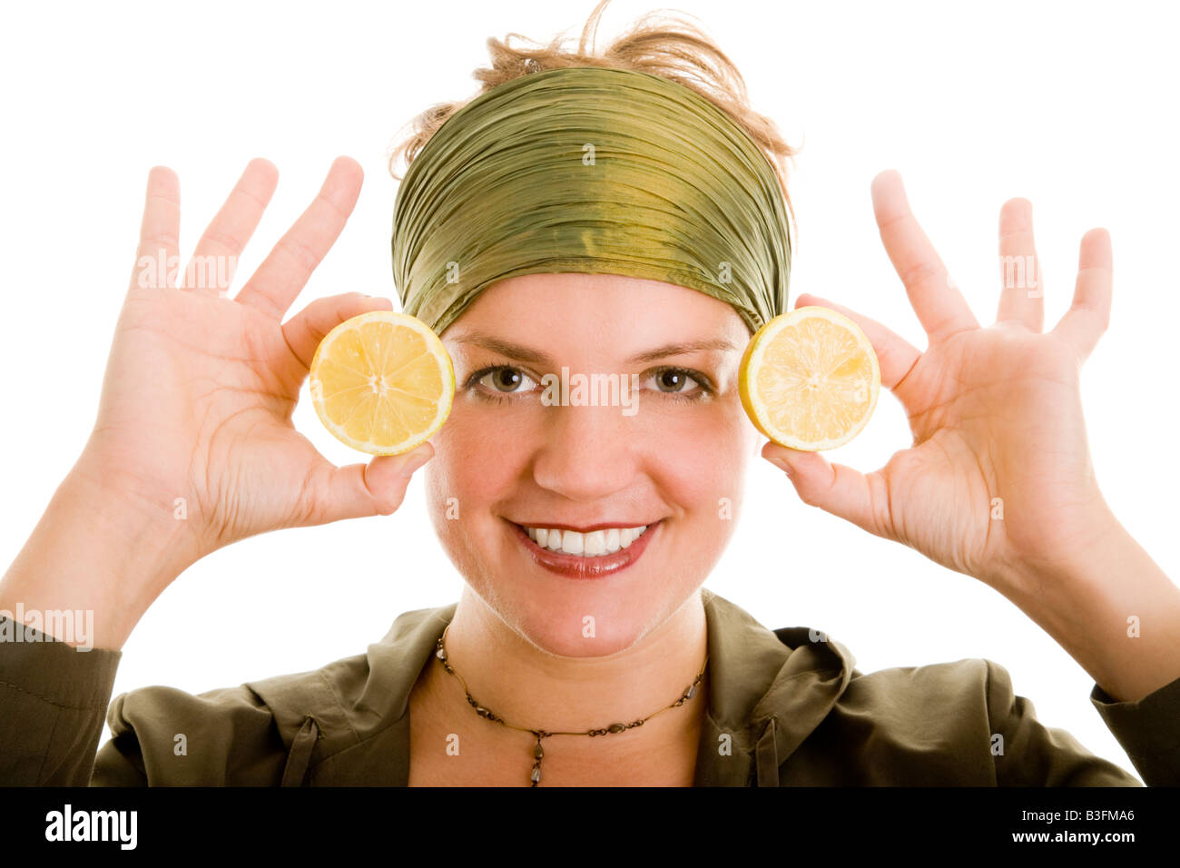 woman with lemon Stock Photo - Alamy