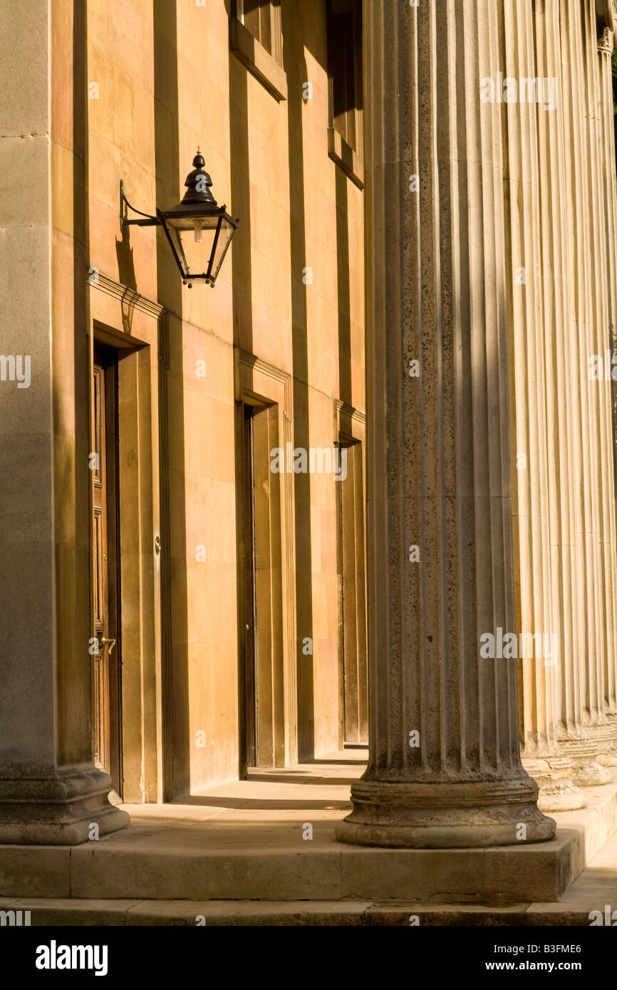 Columns of the Master’s Lodge, Downing College, Cambridge, England in ...