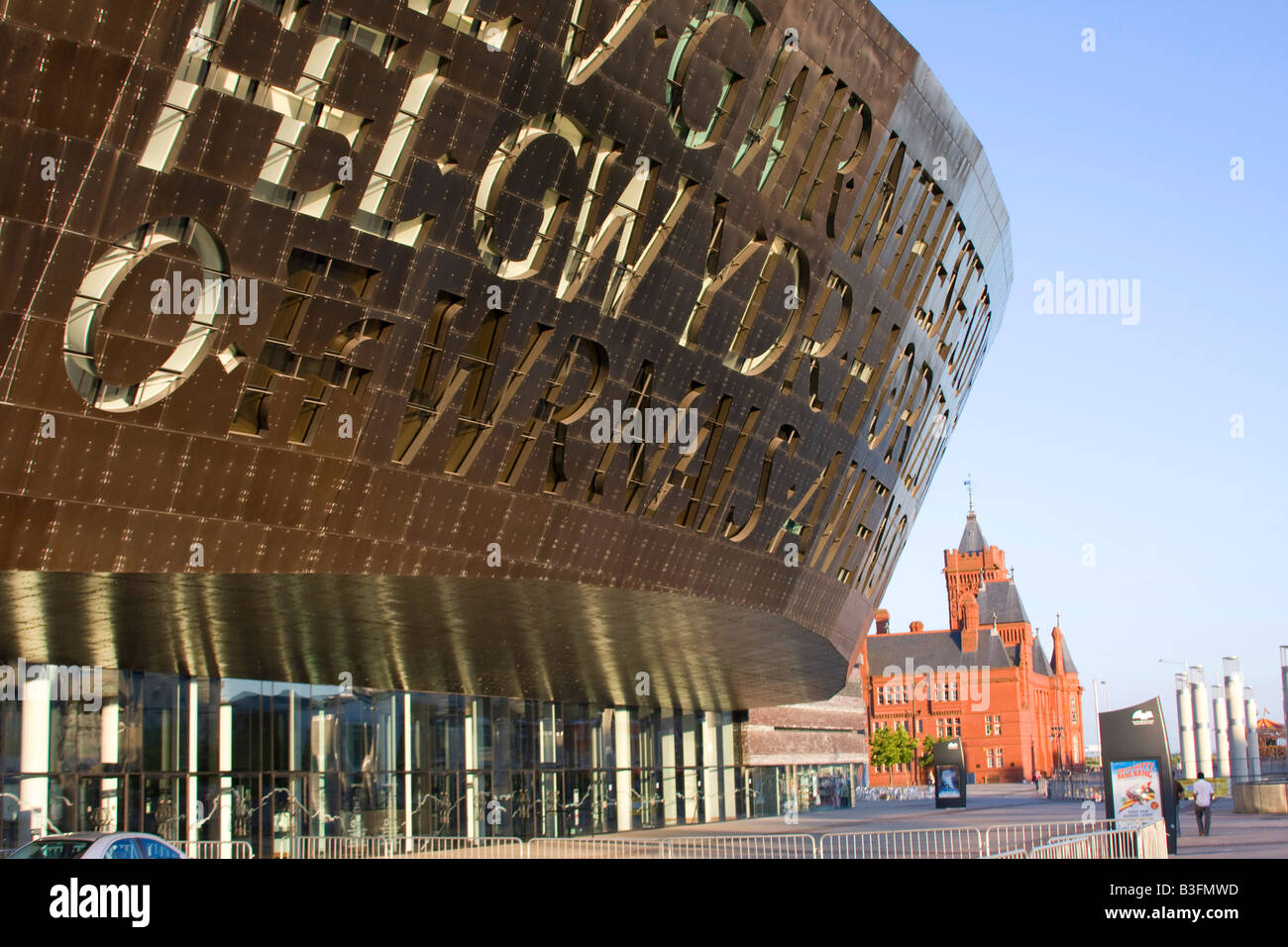 Millenium centre cardiff wales inscription hi-res stock photography and ...