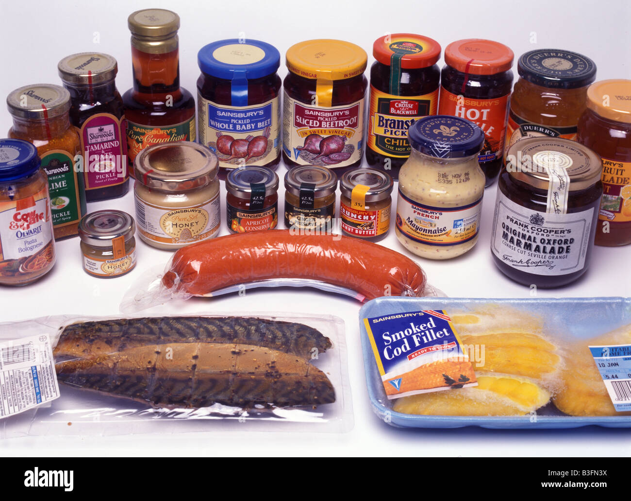 A variety of preserved food Stock Photo - Alamy