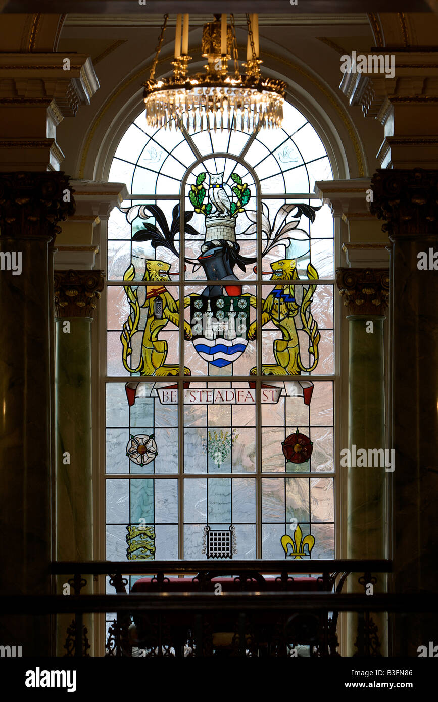 The Peace Window, Doncaster Mansion House Stock Photo - Alamy