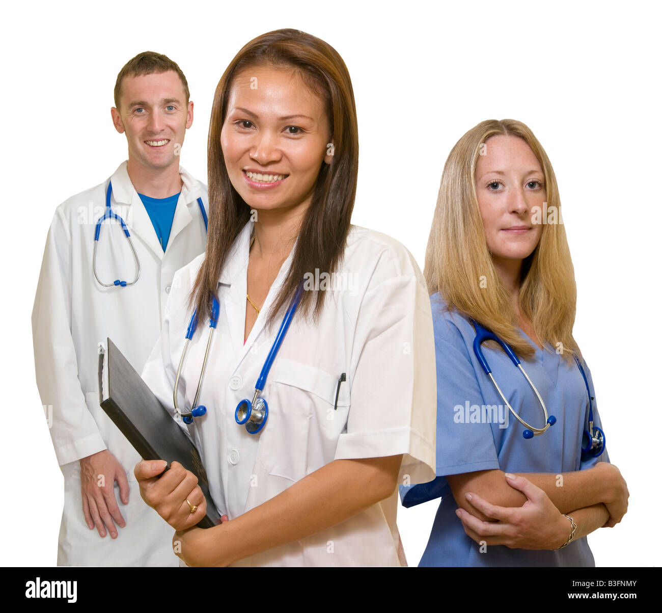 Male doctor and Asian female nurses and interns Stock Photo - Alamy