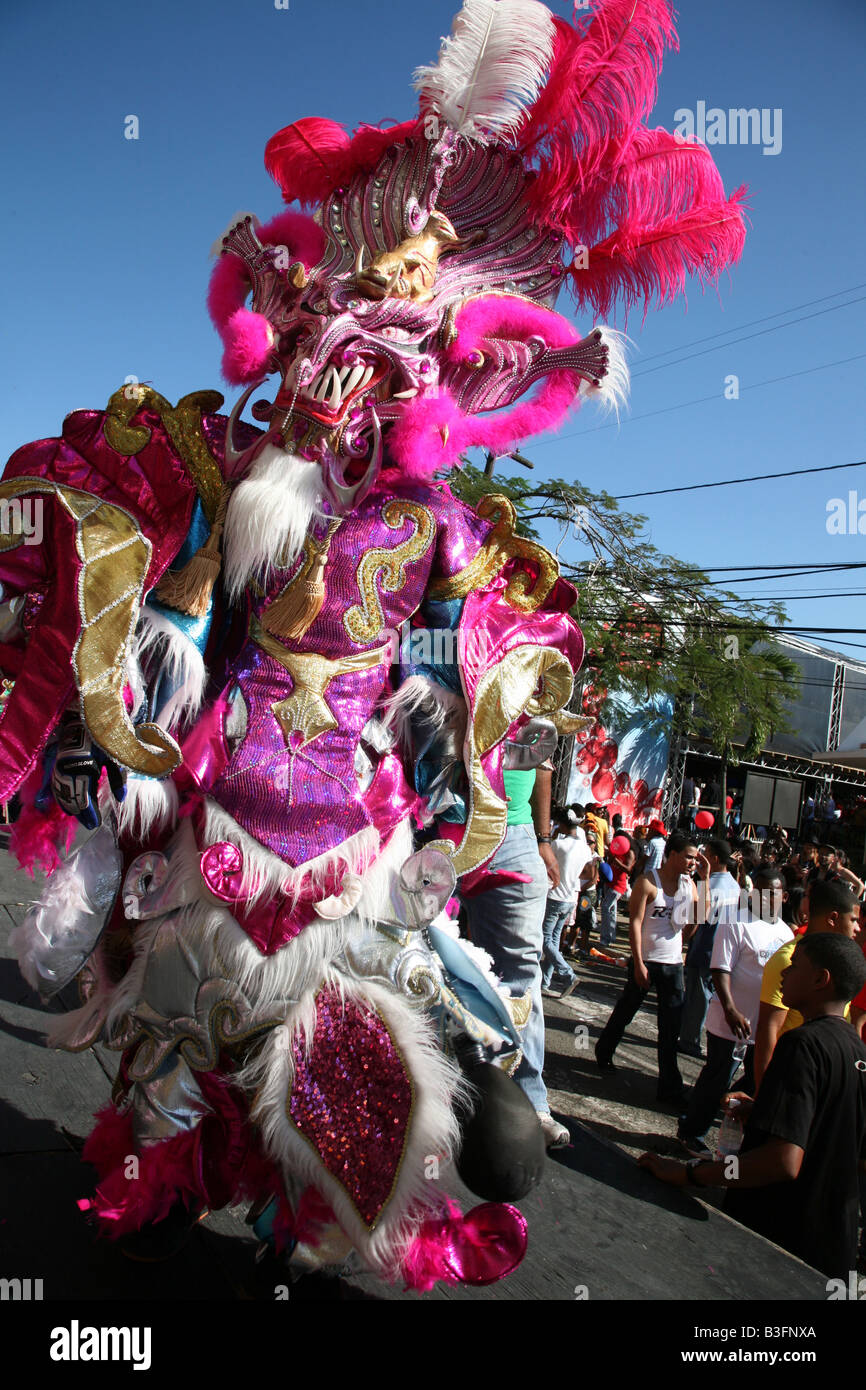 Carnival participant dressed up as Diablo Cojuelo performing during ...