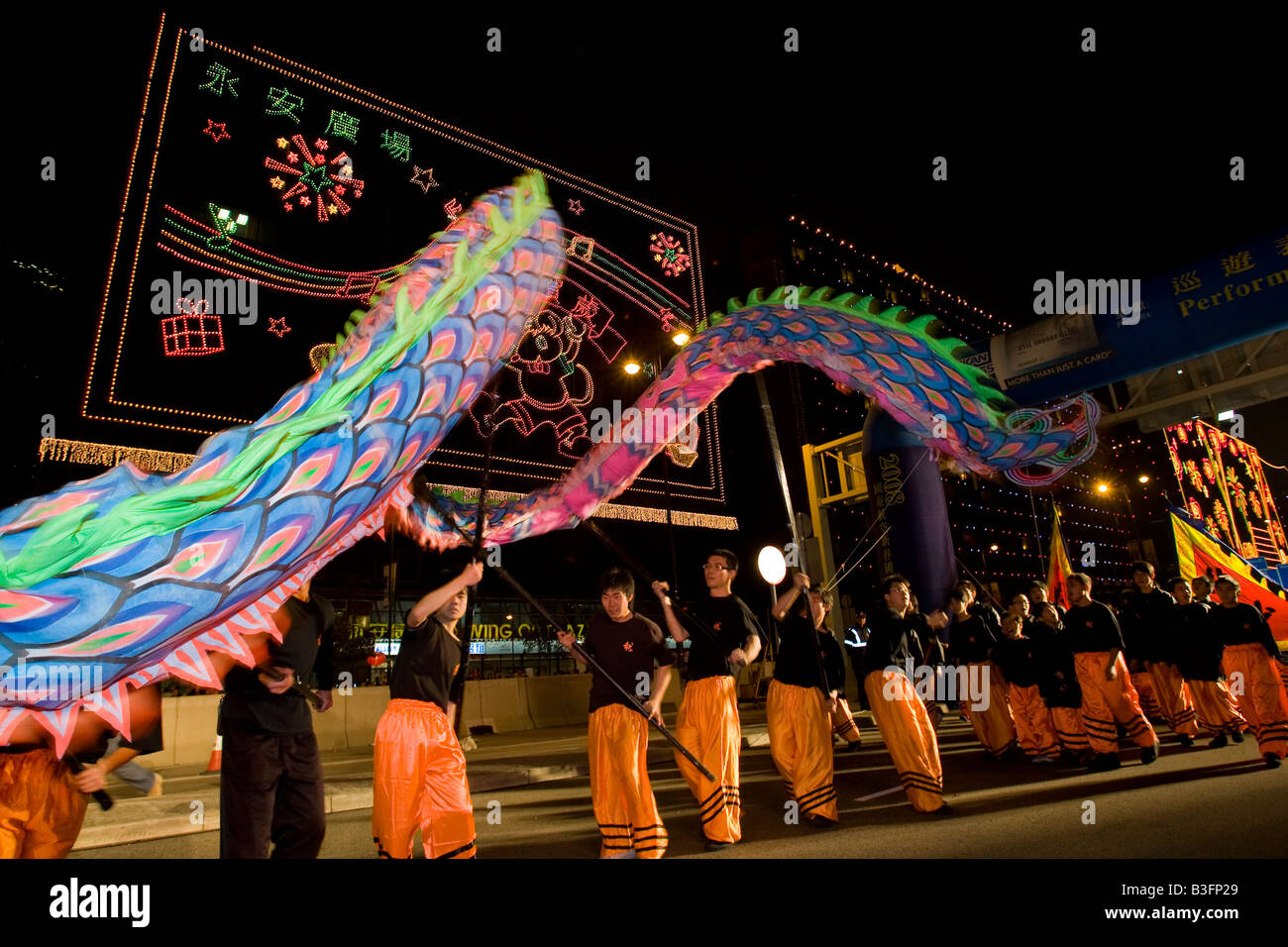 Chinese new year hong kong night parade hi-res stock photography and ...