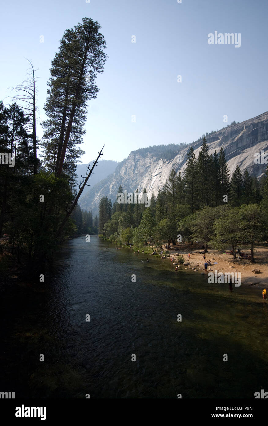 The Merced River, Yosemite National Park, California, USA Stock Photo ...