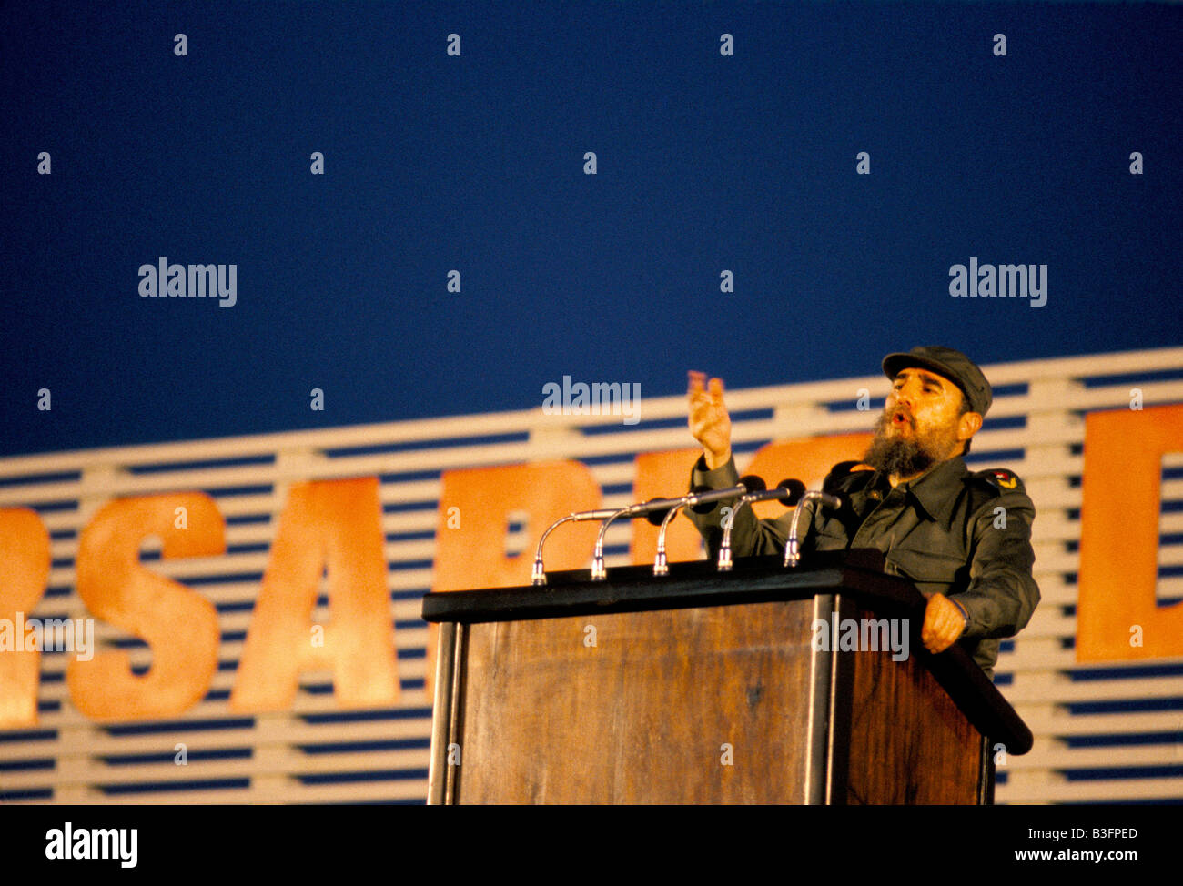 Fidel Castro former president of Cuba Stock Photo - Alamy