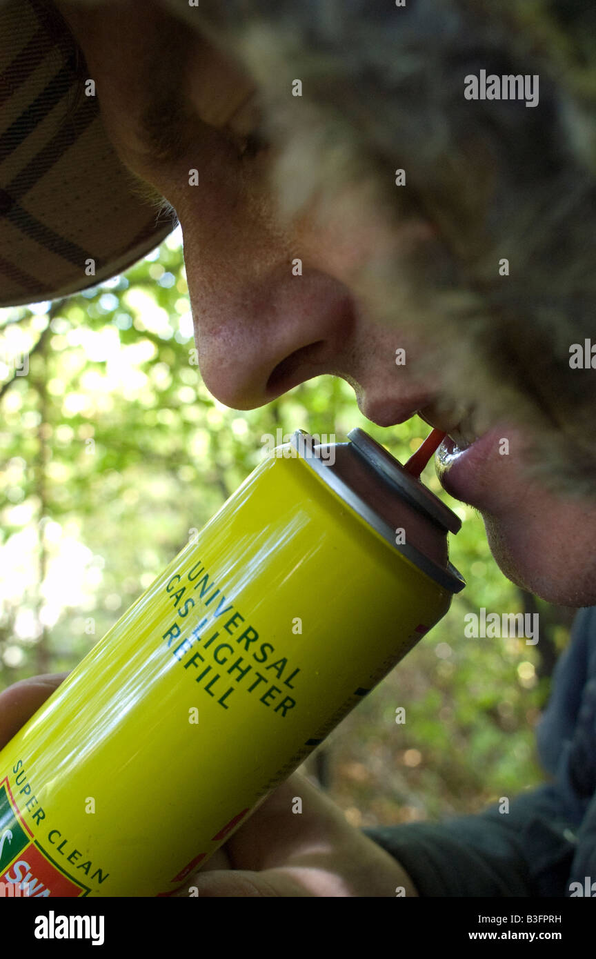 Inhaling Butane High Resolution Stock Photography and Images - Alamy