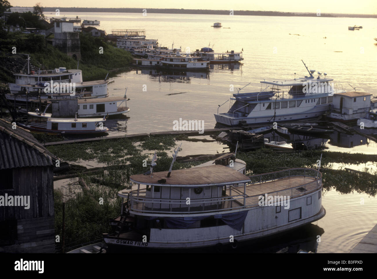Manaus waterfront on the Amazon river, Brazil Stock Photo - Alamy